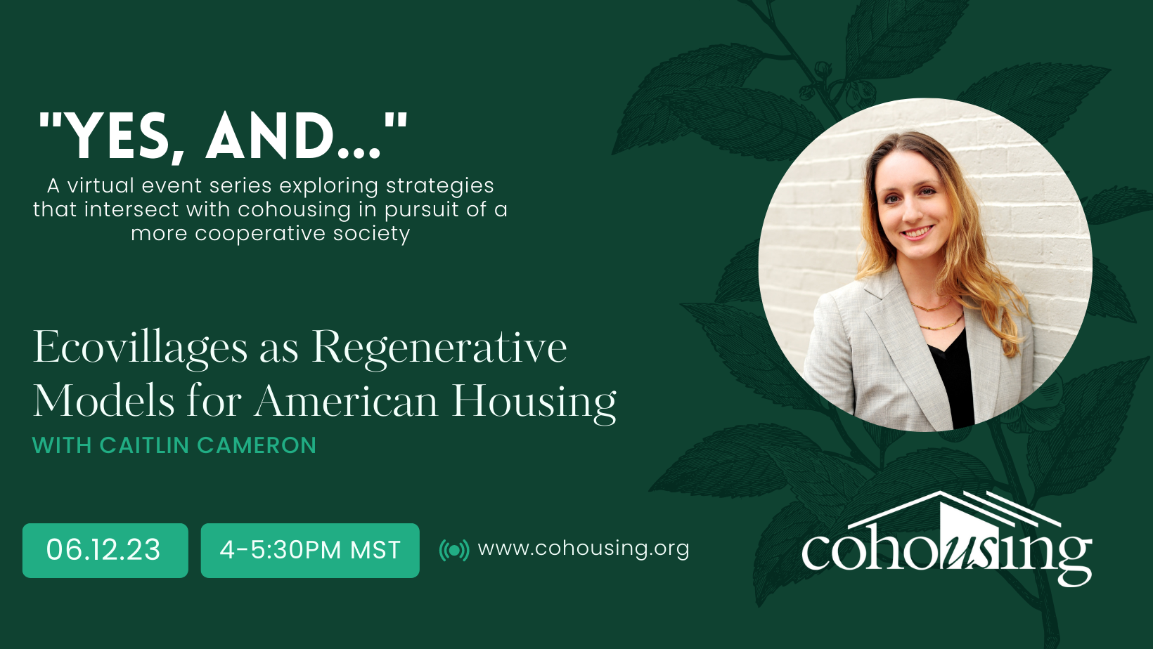 6/12: Ecovillages as Regenerative Models for American Housing ...
