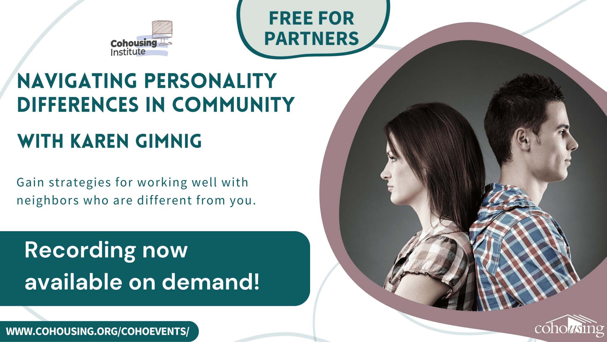 Navigating Personality Differences in Community - cohousinginstitute.org